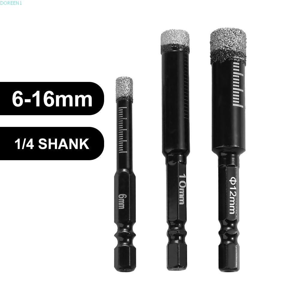 DOREEN1 Tile Drill Bit, Dry Hexagonal Shank Hole Opener, 6-16mm Diamond ...