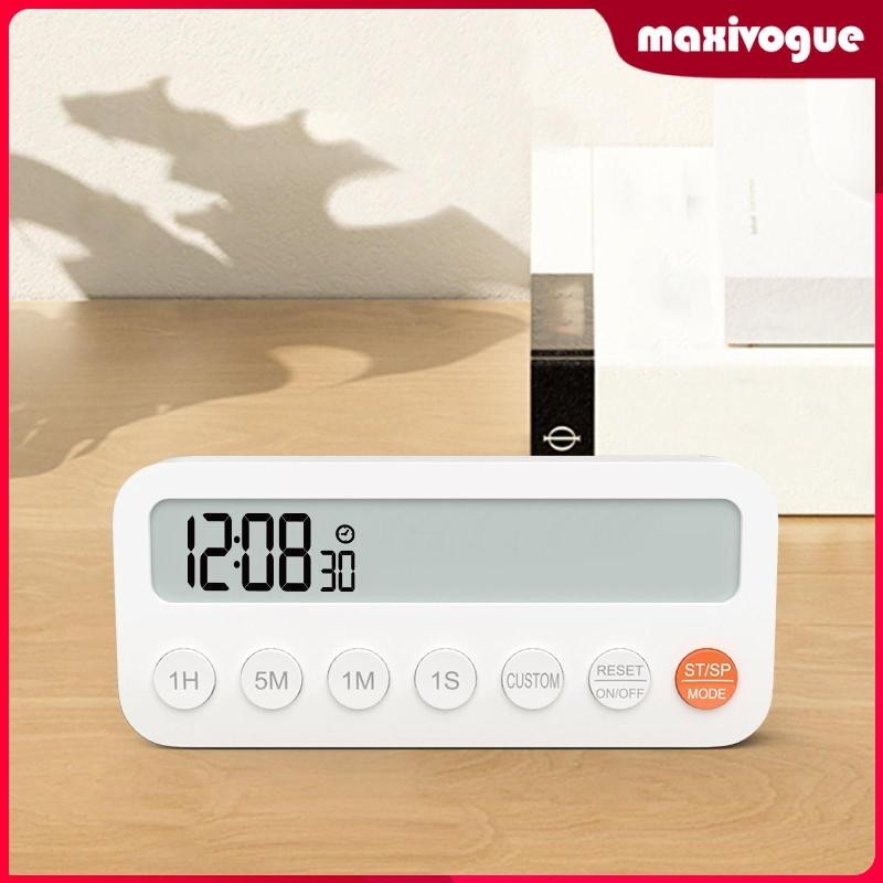 [Maxivogue] Visual Timer Table Clock Quiet Adjustable Volume Egg Timer ...