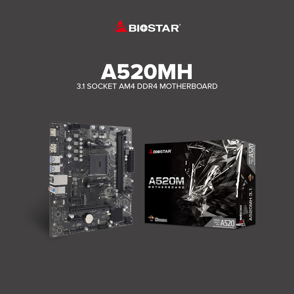 EasyPC| Biostar A520MT/A520MH/ A520MS socket AM4 DDR4 Motherboard ...