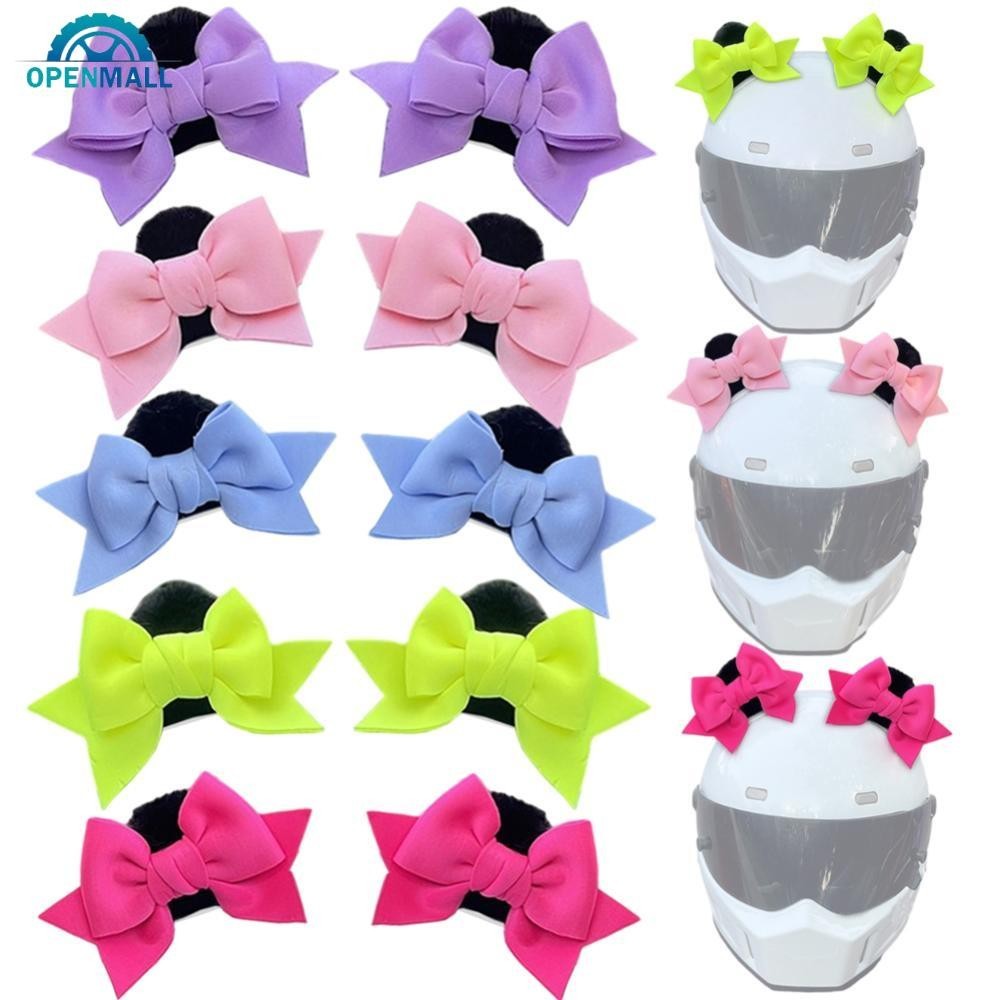 OM 2Pcs Motorcycle Helmet Decoration Butterfly Knot Ears For Riding ...