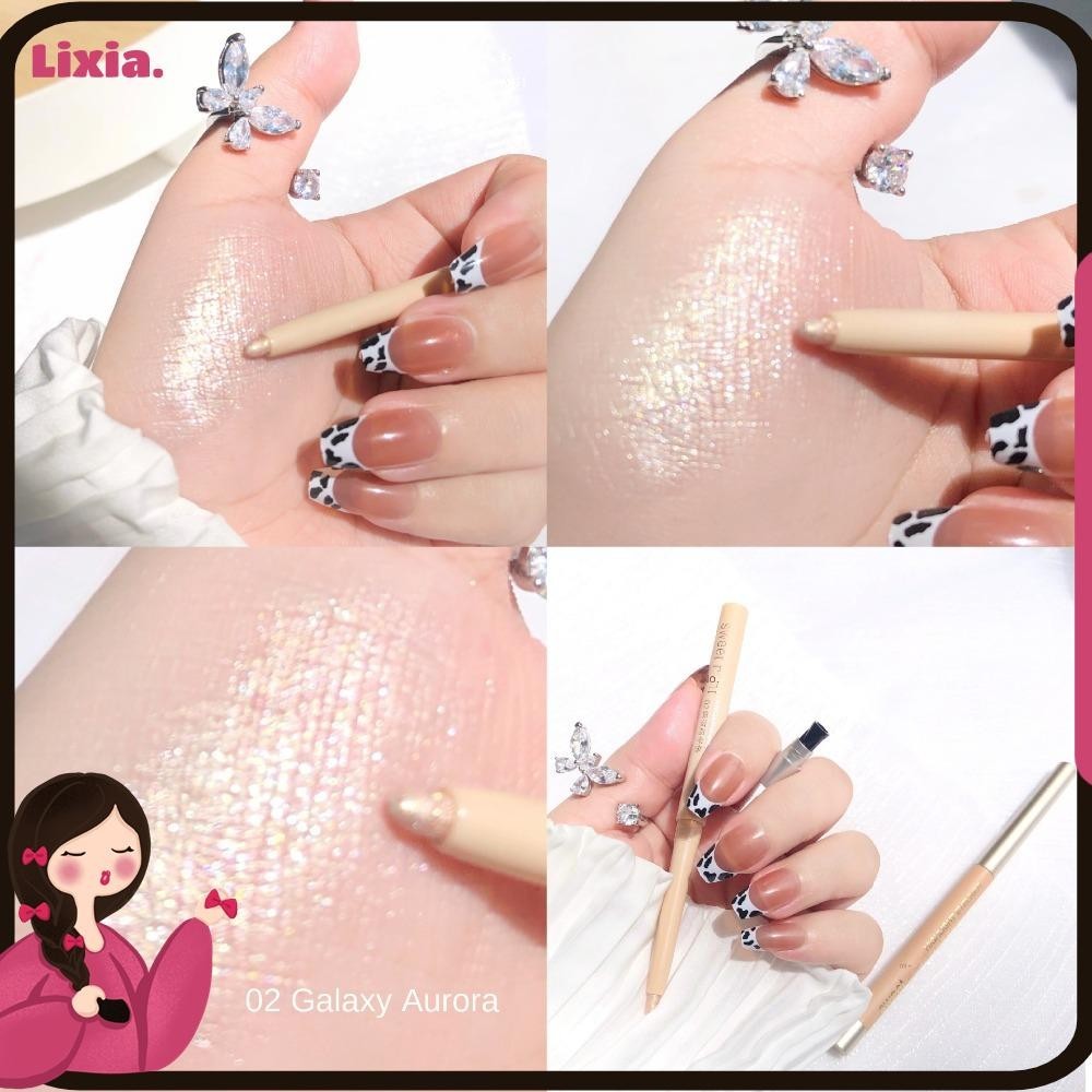LIXIA Highlight Pen, Pearlescent Glitter Lying Silkworm Pen, Eyeshadow ...