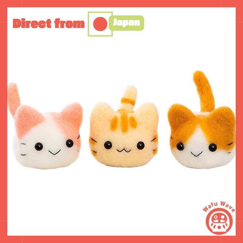 Hamanaka Wool Felt Kit Marukoro Aclene Marucoro Series Nyankoro Triplets Strawberry Milk, Tora ...