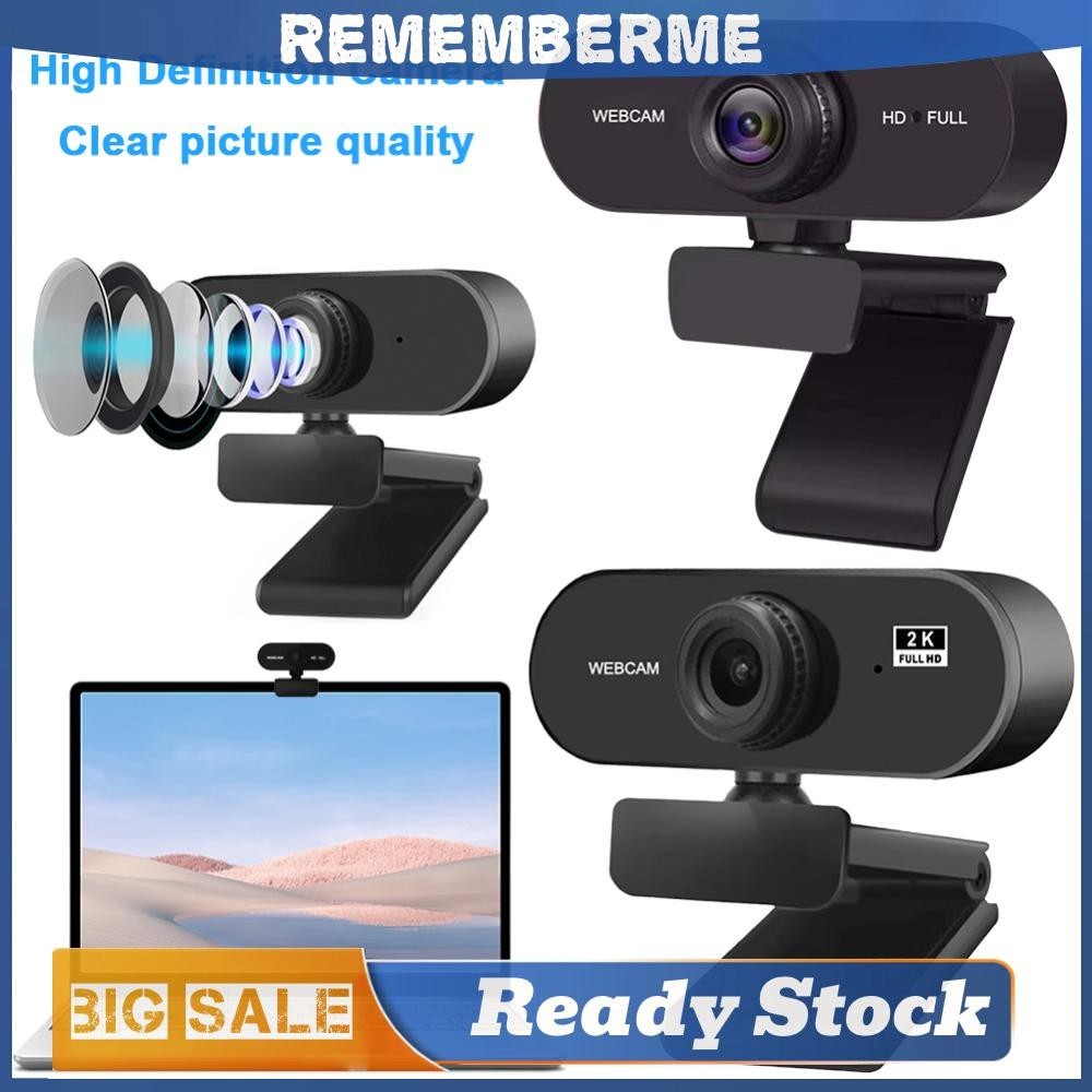 USB HD 1080P/2K Webcam with Microphone Autofocus Computer Camera for PC ...