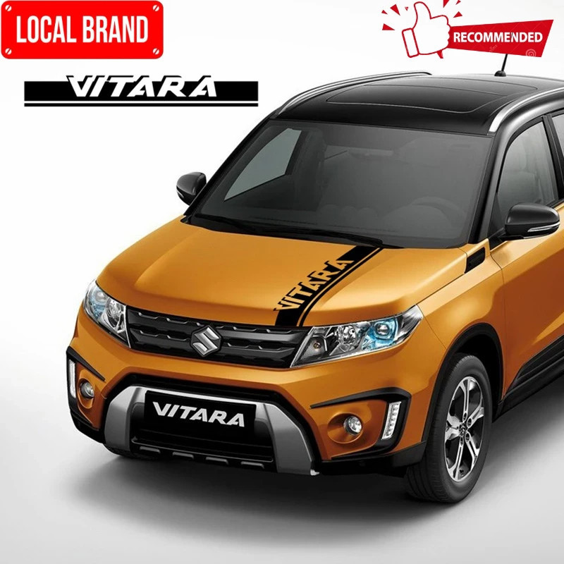 Carbon Fiber Sport Stripes Car Hood Bonnet Sticker For Suzuki Vitara ...