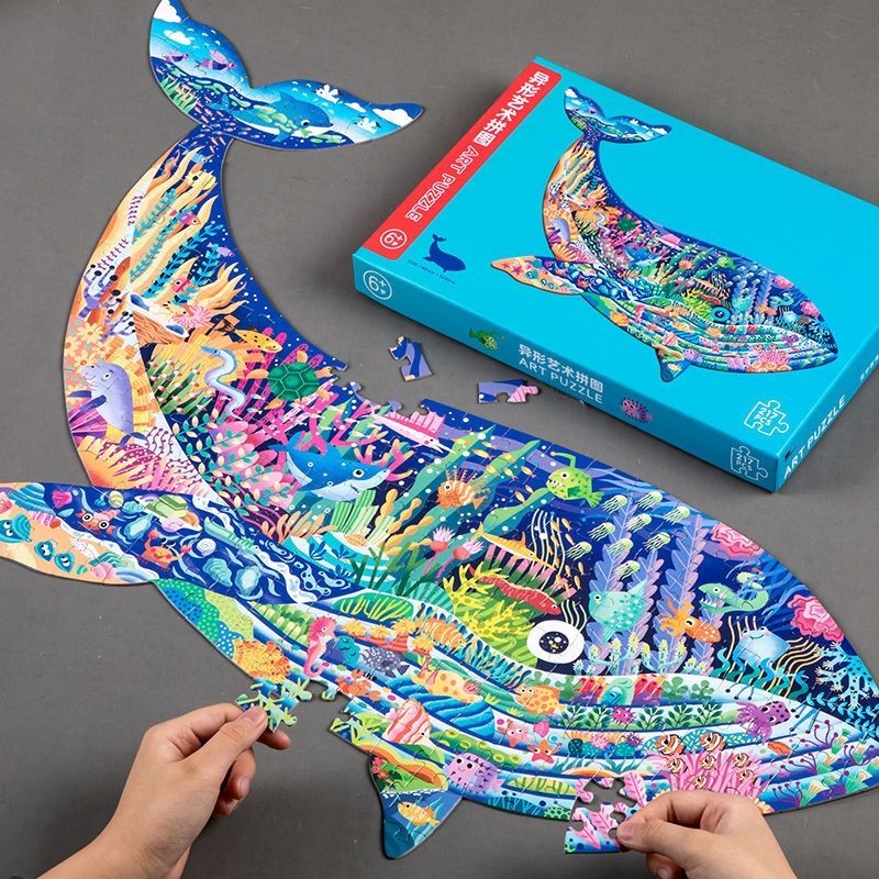 Children Alien Art Puzzle Whale 6 to 12 Years Old Boys Girls Develop ...
