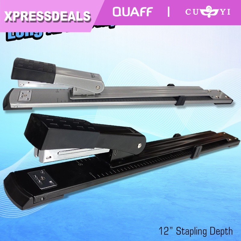 QUAFF Long Arm Stapler 12 inches Stapling Depth Stationary Schools ...