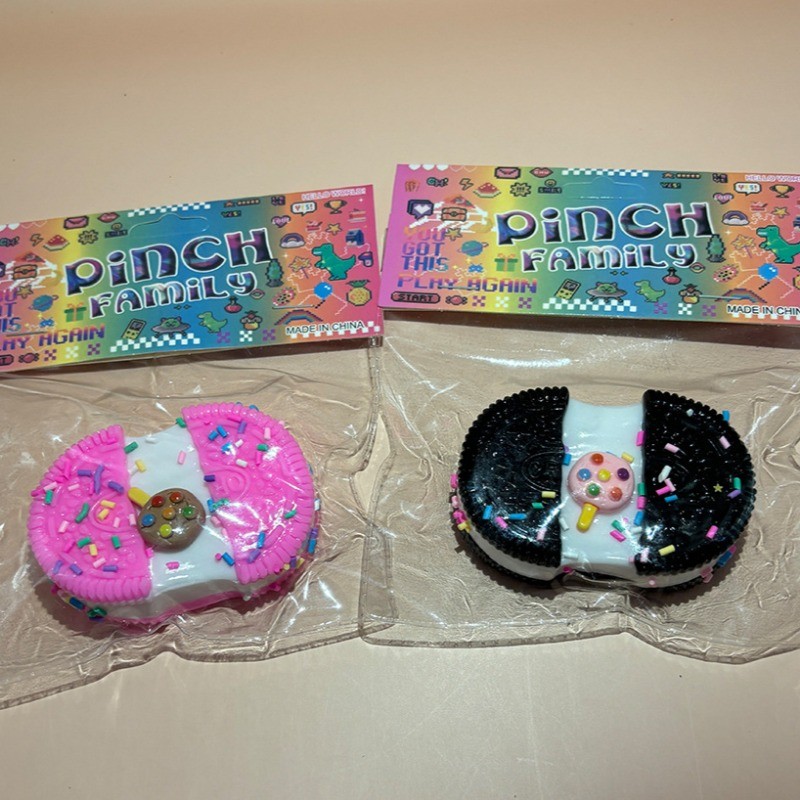 Cartoon Oreo with Sugar Squishy Toys Food Soft Stress Release Squeeze ...