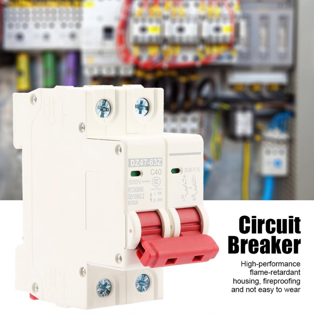 Buybybuy Circuit Breaker 2P 40A DC 500V Mini MCB Safety | Shopee ...