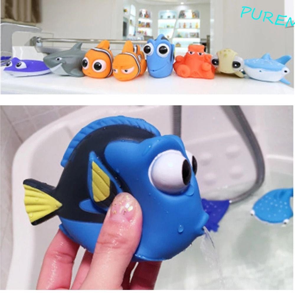 PUREM Clownfish Toy Kids Toy Bathroom Play Float Spray Water Nemo ...