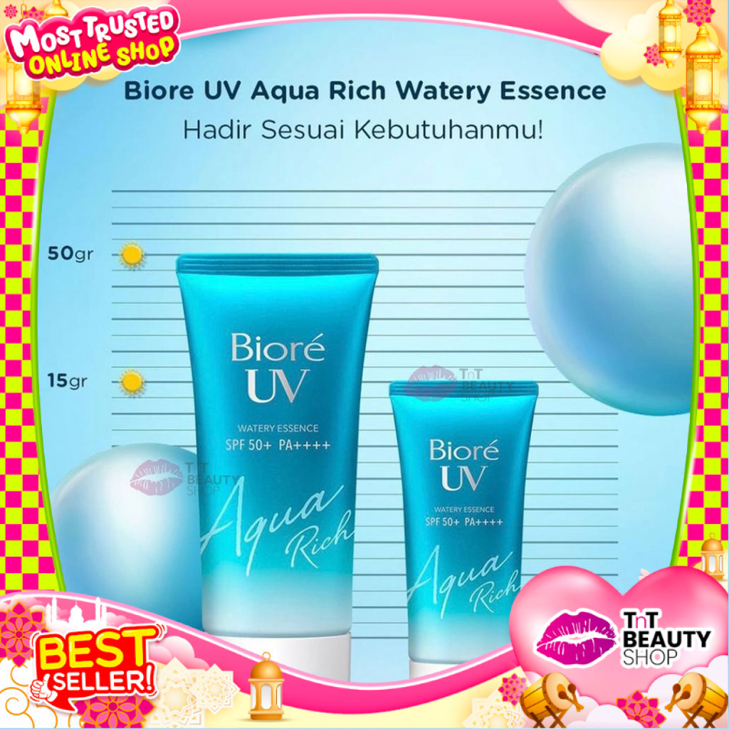 Biore UV Aqua Rich Watery Essence SPF50 - Biore Sunscreen | TnT Beauty Shop | Shopee Philippines