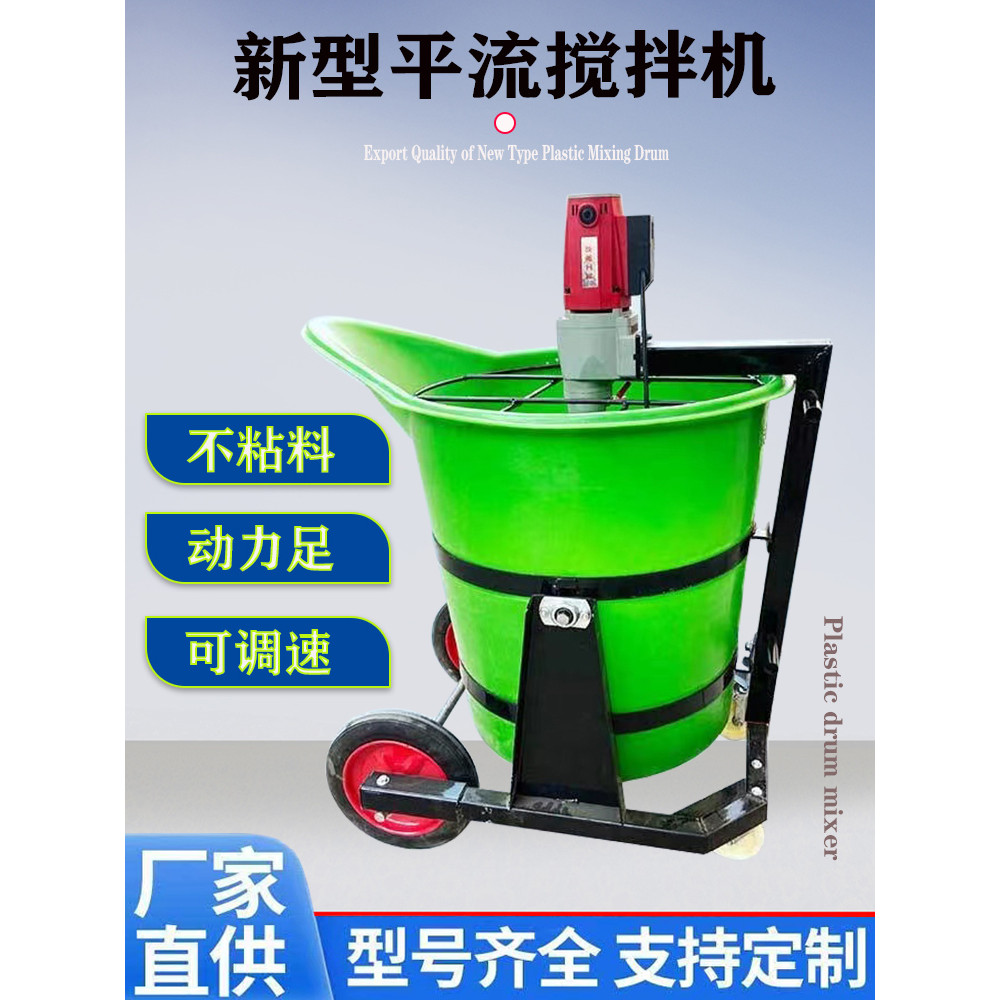 Household Small Cement Mixer Duckbill Plastic Mixing Bucket Gypsum Self ...