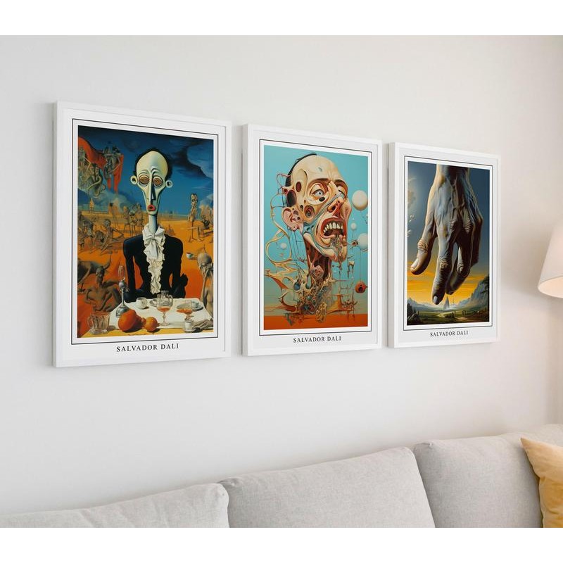 Salvador Dali Poster Set Salvador Dali Wall Art Salvador Dali ...