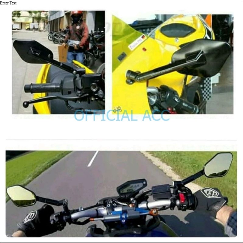 Latest Tomok rear view mirror, Rizoma Elisse octago model, Universal ...