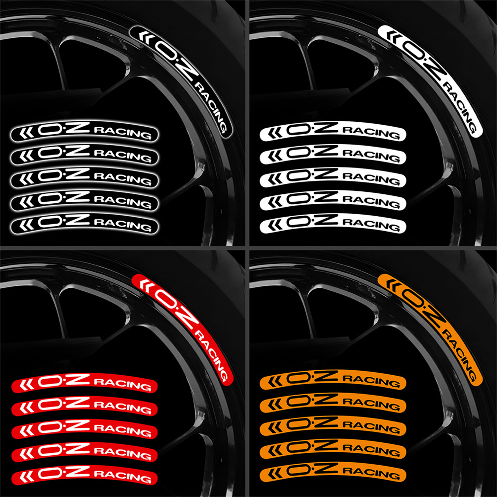 Front Feather Car Sticker OZracing Wheel Sticker Modified Wheel Car ...