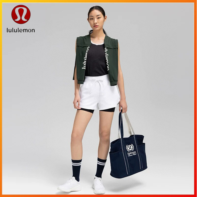 Lululemon Daily 20L Multi-Pocket Canvas Shoulder Tote Bag, Tennis Bag Featuring Extensive ...