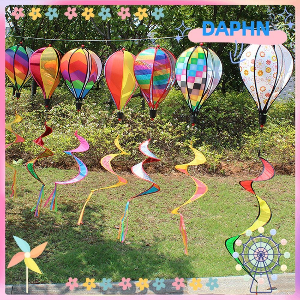 DAPHS Hot Air Balloon Garden Wind Turns Wind Twister Outdoor Lawn ...