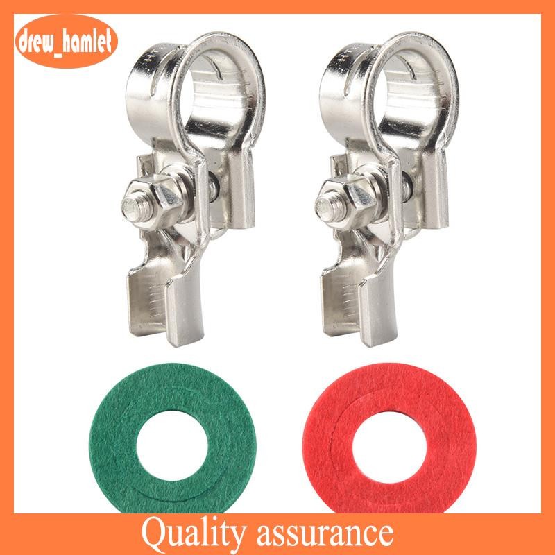 1 Pair Battery Terminals Connectors Clamps Copper Battery Terminal Kit ...