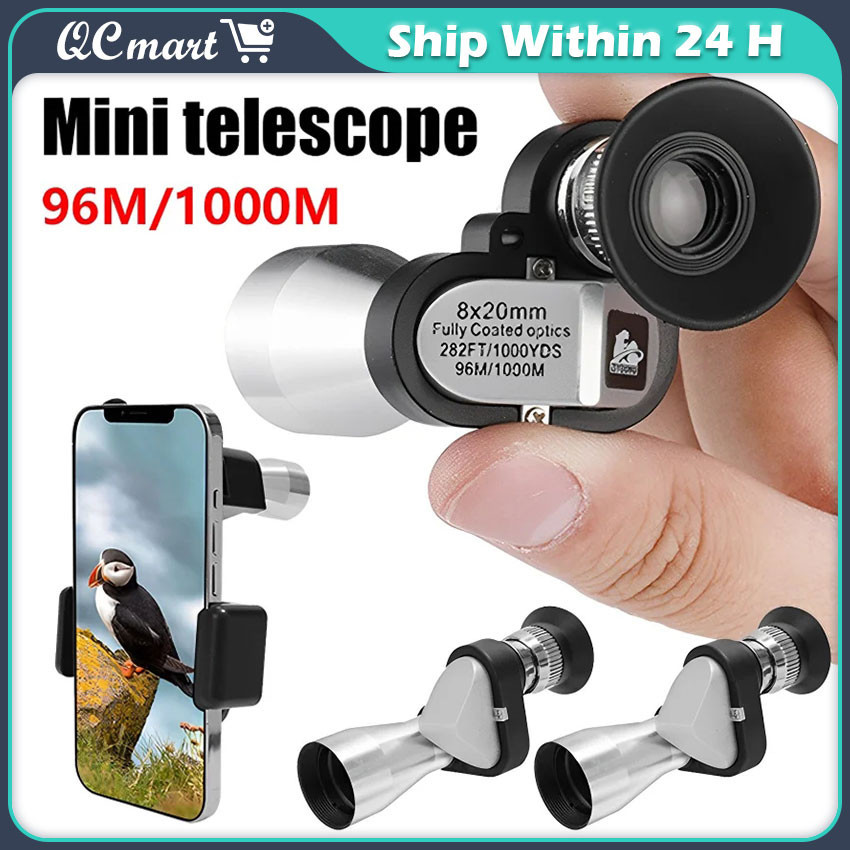【Fast Shipment】 8x20 HD Portable Mini Angle Telescope Waterproof Pocket ...