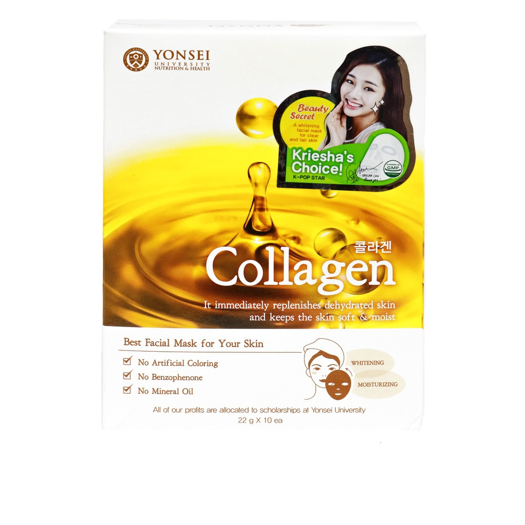 Blue Chips Stocks Yonsei Collagen Facial Mask 10pcs | Shopee Philippines