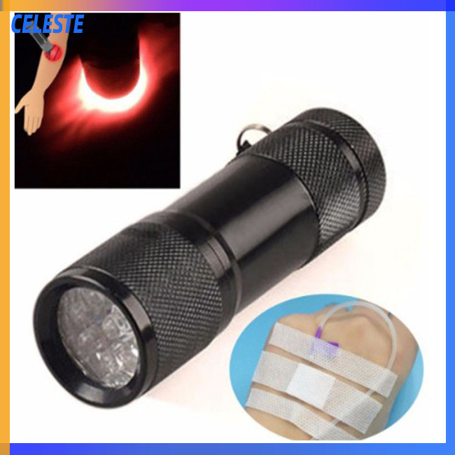 CELE 9LEDs Red Color Lighting Vascular IV Vein Viewer Transilluminator ...