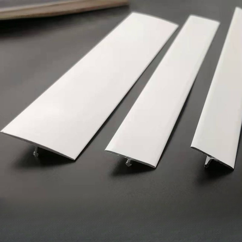 Pure white aluminum alloy wood floor laminate, threshold bar white ...