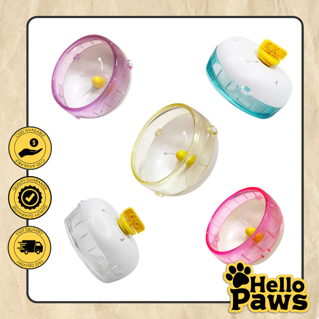 Hello Paws Hamster Mice Gerbil Rat Exercise Wheel Silent Spinner PP Run ...