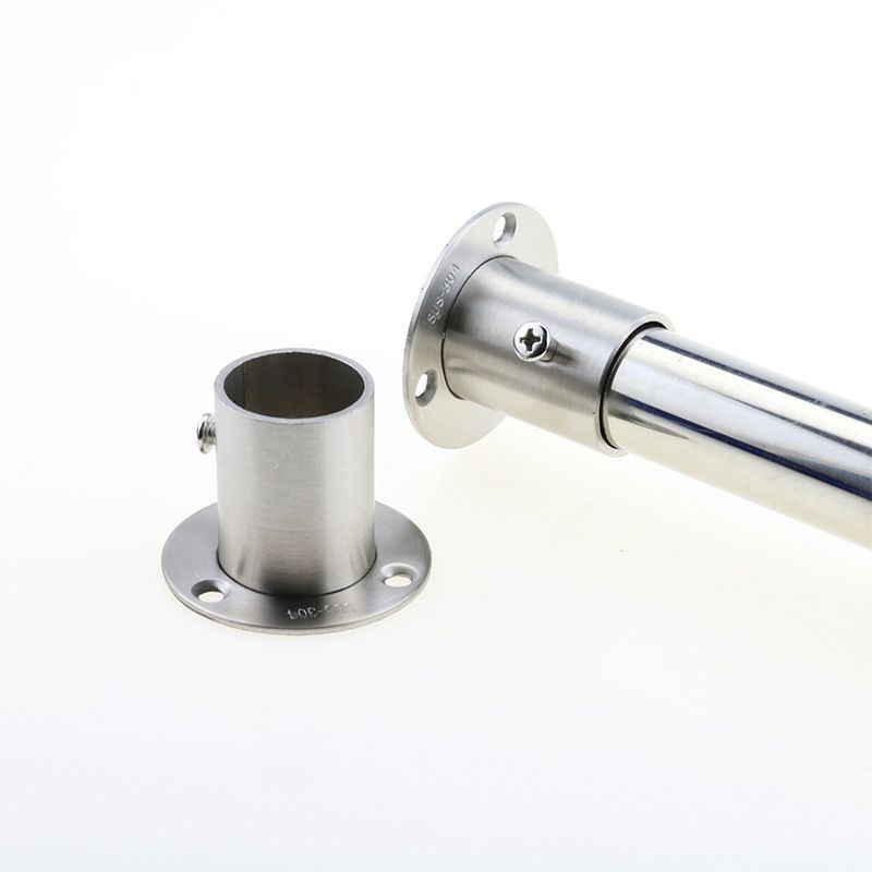 304 & 202 STAINLESS Curtain Rod Holder Round Tube Flange Round Tube ...