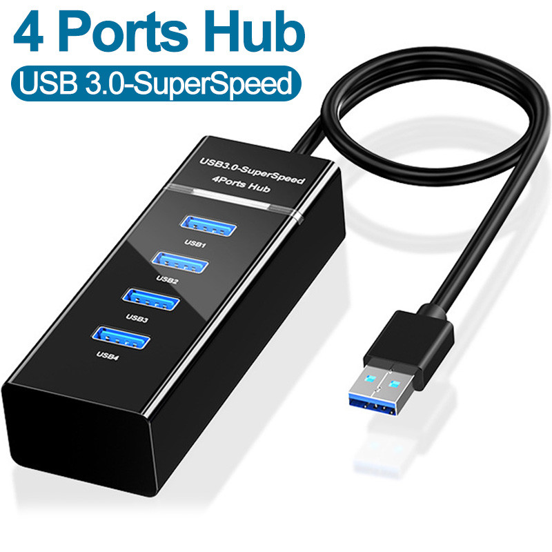 GG+4 Port USB 3.0 Hub Splitter High Speed Multiport Slim USB Hub ...