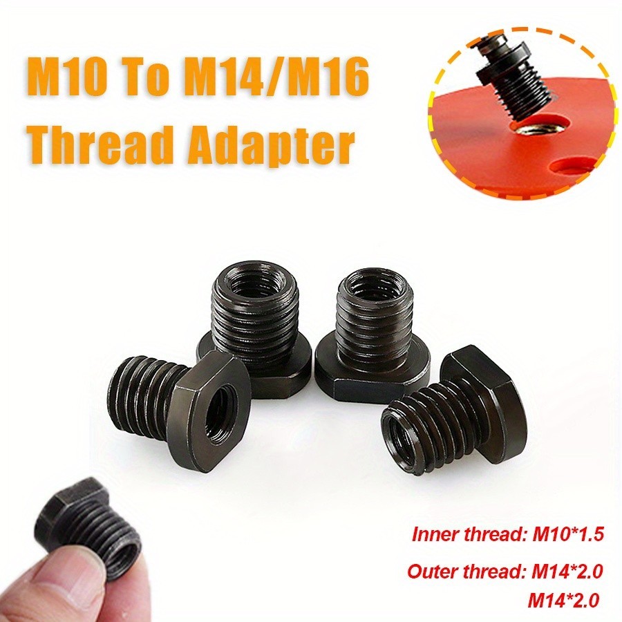 1/2pcs M10 Adapter Female To M14/M16 Thread Nut Polisher Attachment ...