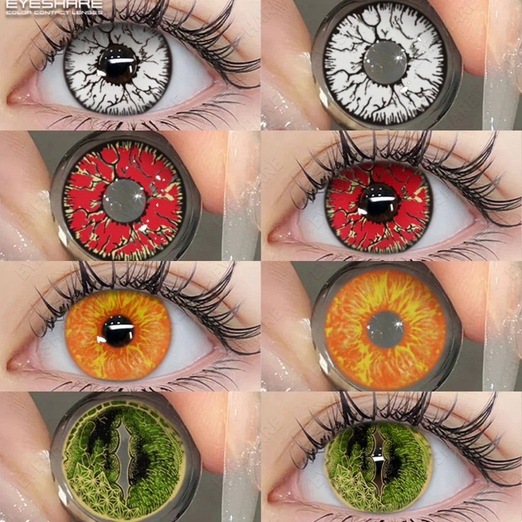 EYESHARE Cosplay Anime Eyes Lenses for Eyes Makeup Ccrazy Halloween ...