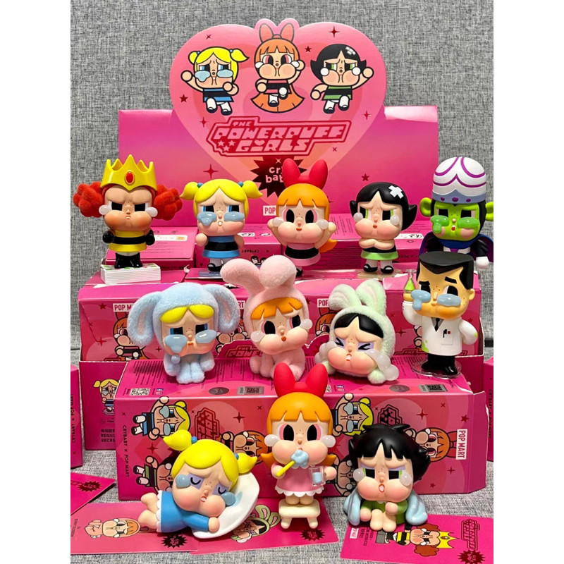 POPMART CRYBABY X THE Powerpuff Girls Series Crying Puzzle Figure Box ...