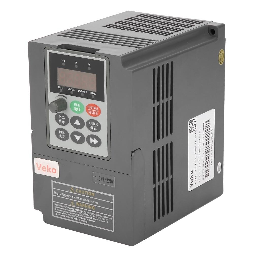 1.5kW 2HP Vector Type VFD Frequency Inverter Converter 1-Phase 220V to ...