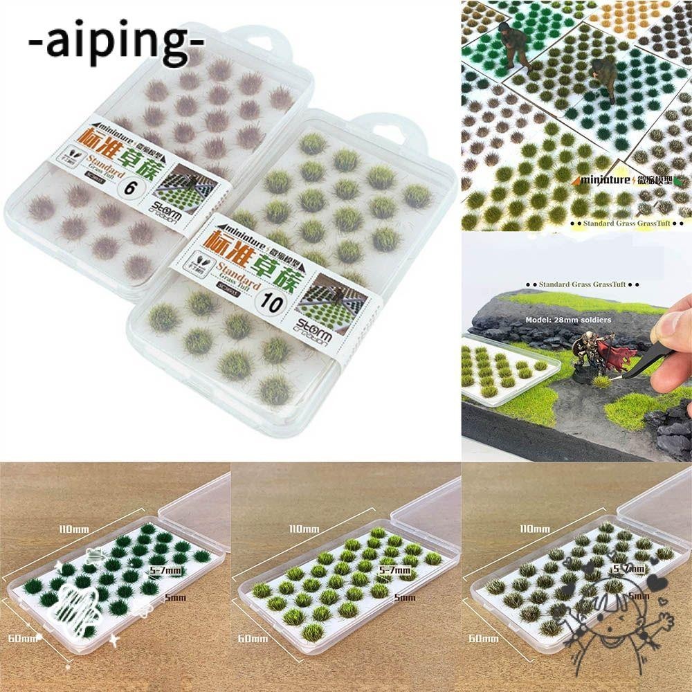 AIPING 32pcs/Box Artificial Grass Terrain Model Miniature Garden Decor ...