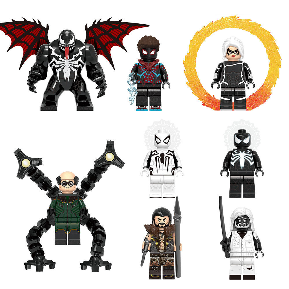 Compatible with Lego Third-Party Marvel Series Black Cat Symbiote ...