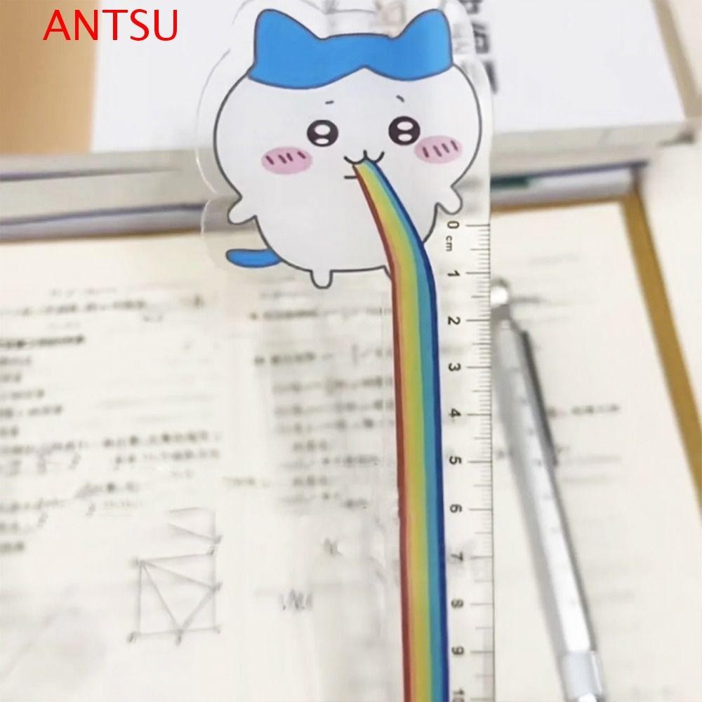 ANTSU Transparent Ruler, Cute Cartoon 15CM Straight Ruler, Anime Funny ...
