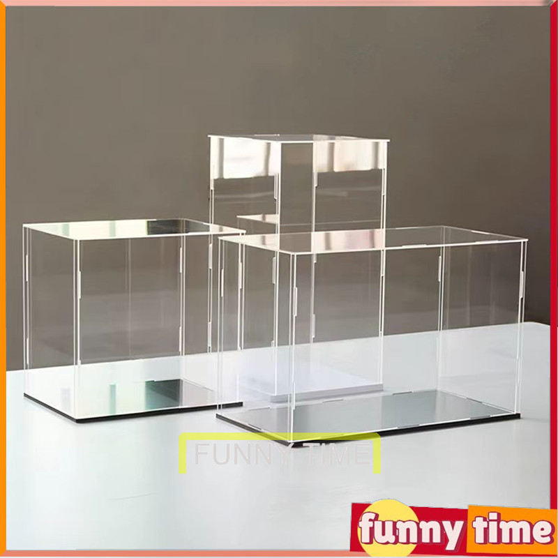 ⭐24h ⭐Length 10cm/Width 10cm Height 10-45cm Transparent Acrylic Display Box Building Block Toys ...