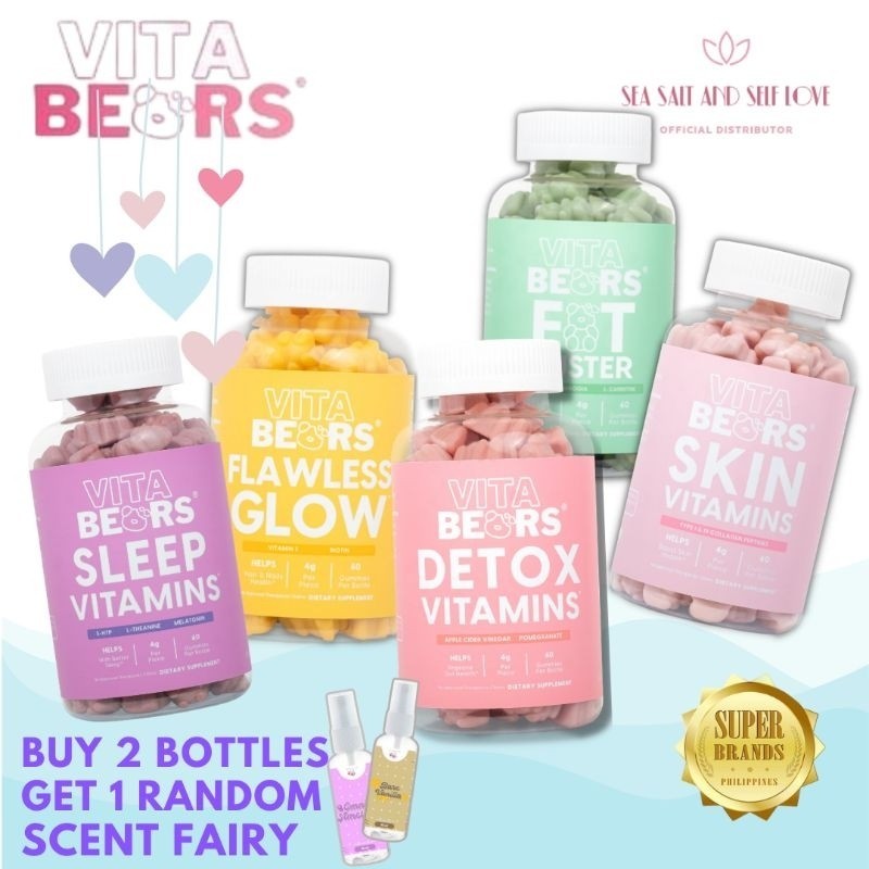 Vitabears Skin Vitamins Glutathione Whitening Collagen | Shopee Philippines