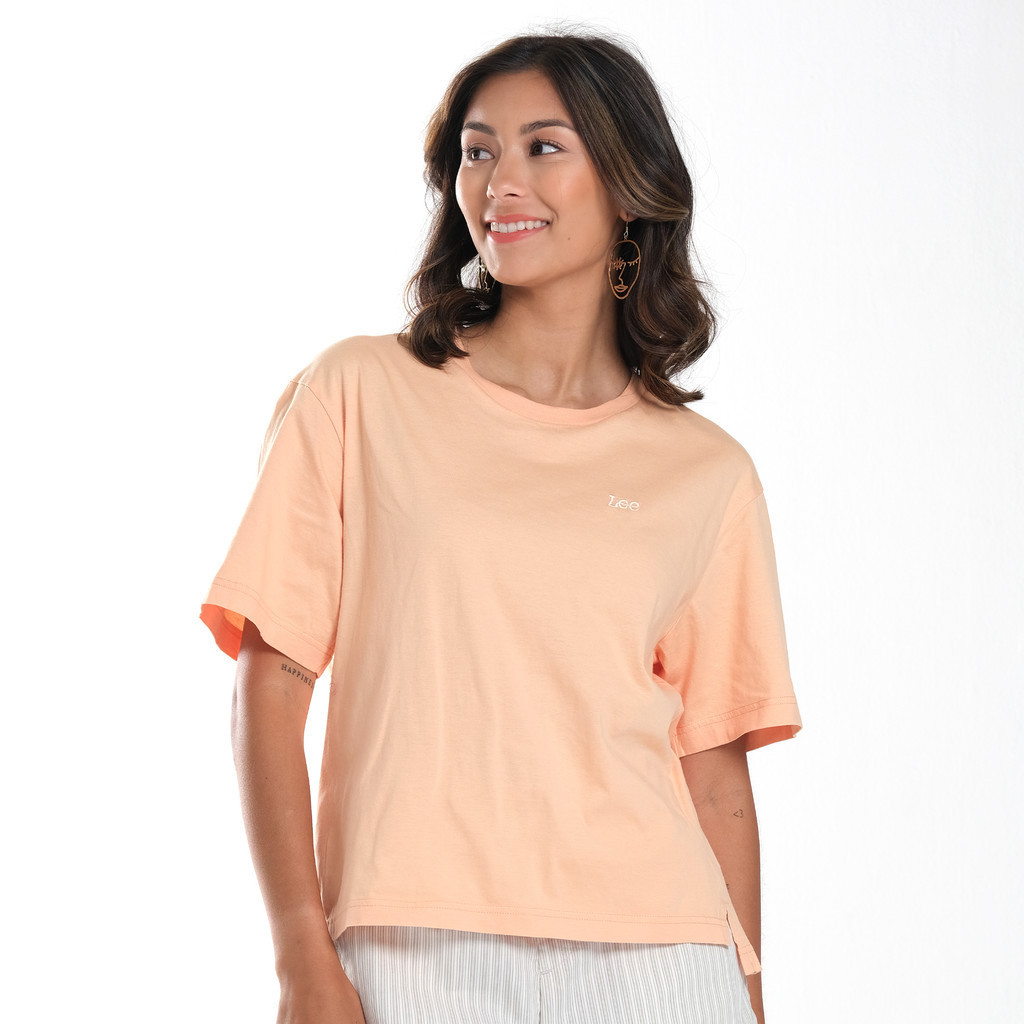 Lee Oversized T-Shirt for Women in Salmon Buff | Shopee Philippines