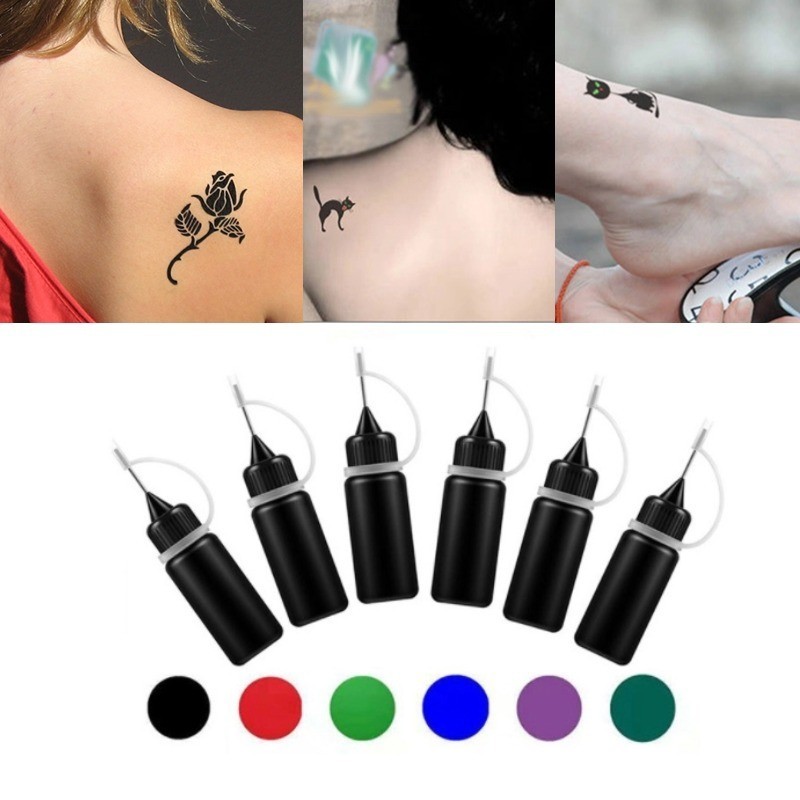 10Ml Temporary Tattoo Liquid Durable Waterproof Tattoo Ink Non ...