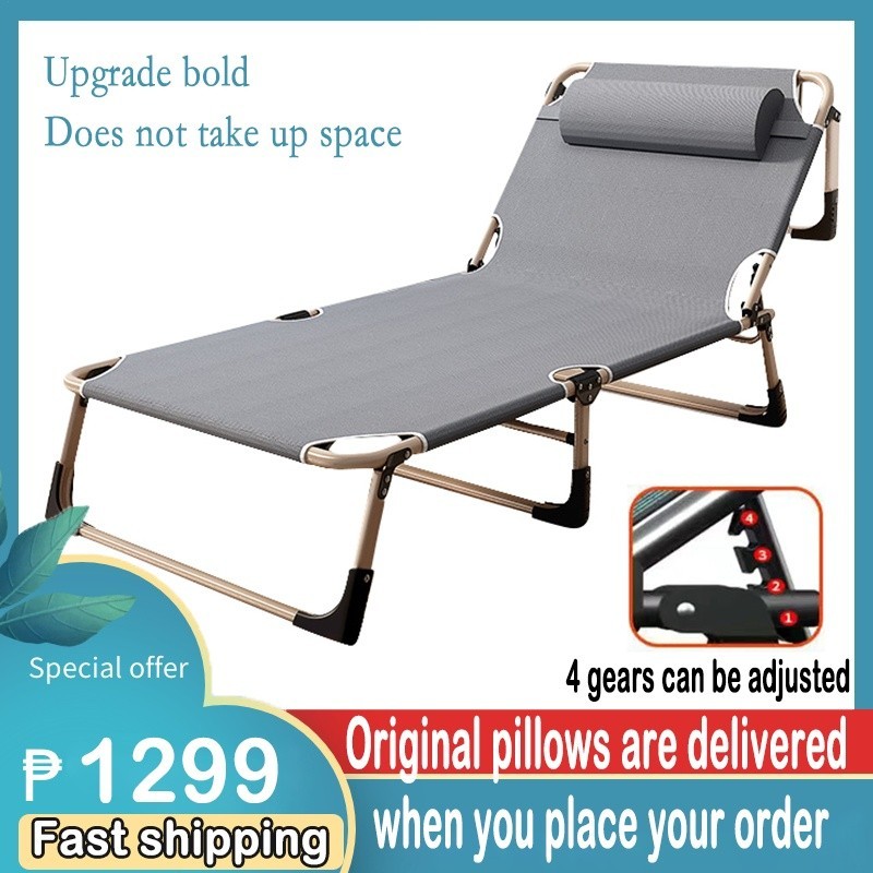 【COD/Free gift】Multi-function Folding Chair Bed With Foam Folding Bed ...