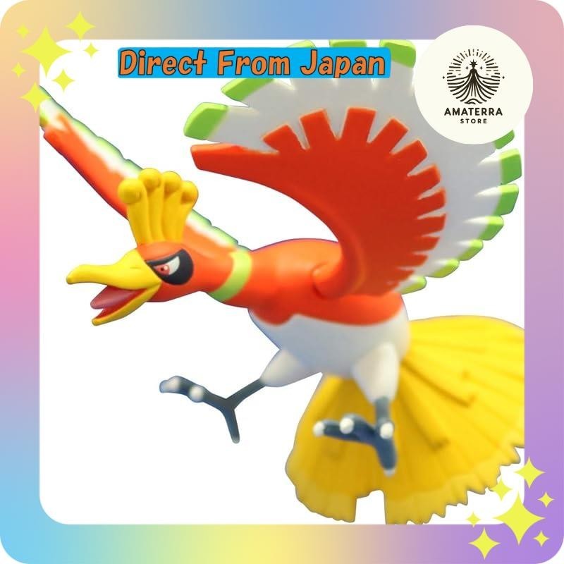 TAKARA TOMY "Pokémon Monster Mon Colle ML-01 Ho-oh" Pokémon figure toy ...