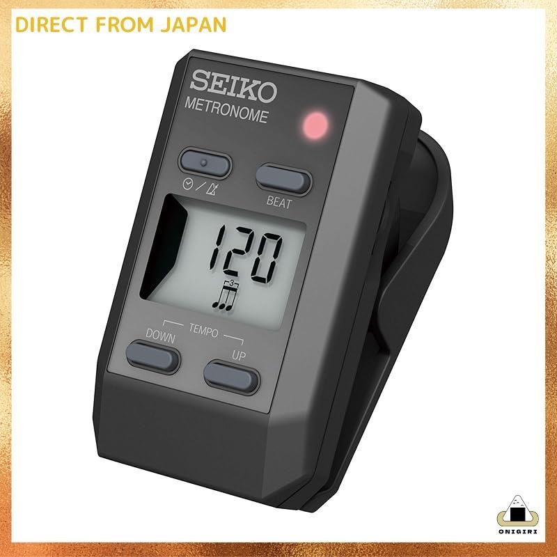 SEIKO Metronome Clip-type Digital Black DM51B allows for volume adjustment through a rotating ...
