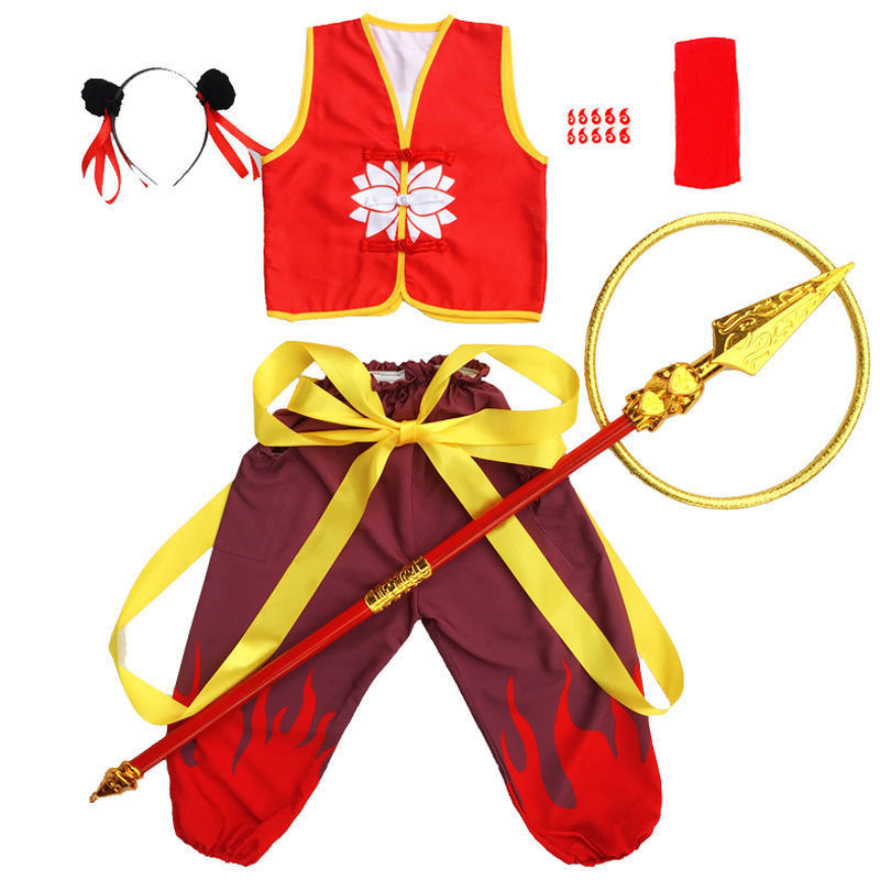 Children's Day Children's Performance Costume Nezha Demon Boy's ...