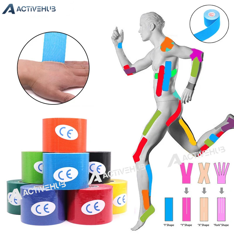 5M Kinesiology Tape Muscle Bandage Cotton Sports Knee Muscle Pain ...