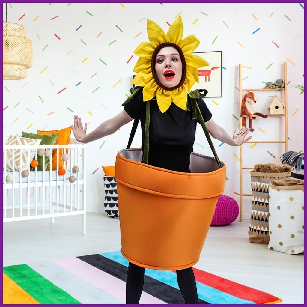 Sunflower Pot Costume Adult Sunflower Clothes Masquerade Sunflower ...