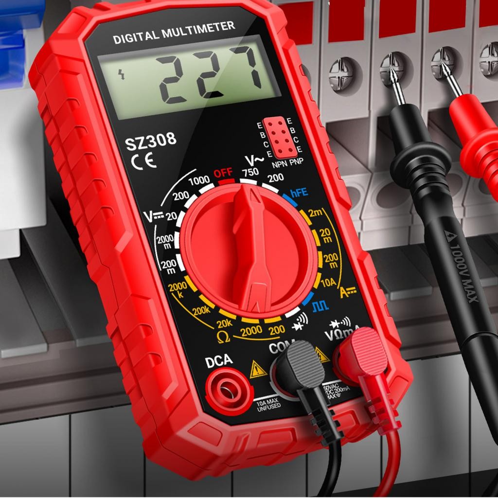 Cancanshop Portable DC AC Voltmeter SZ308 Digital Electrician Tester ...