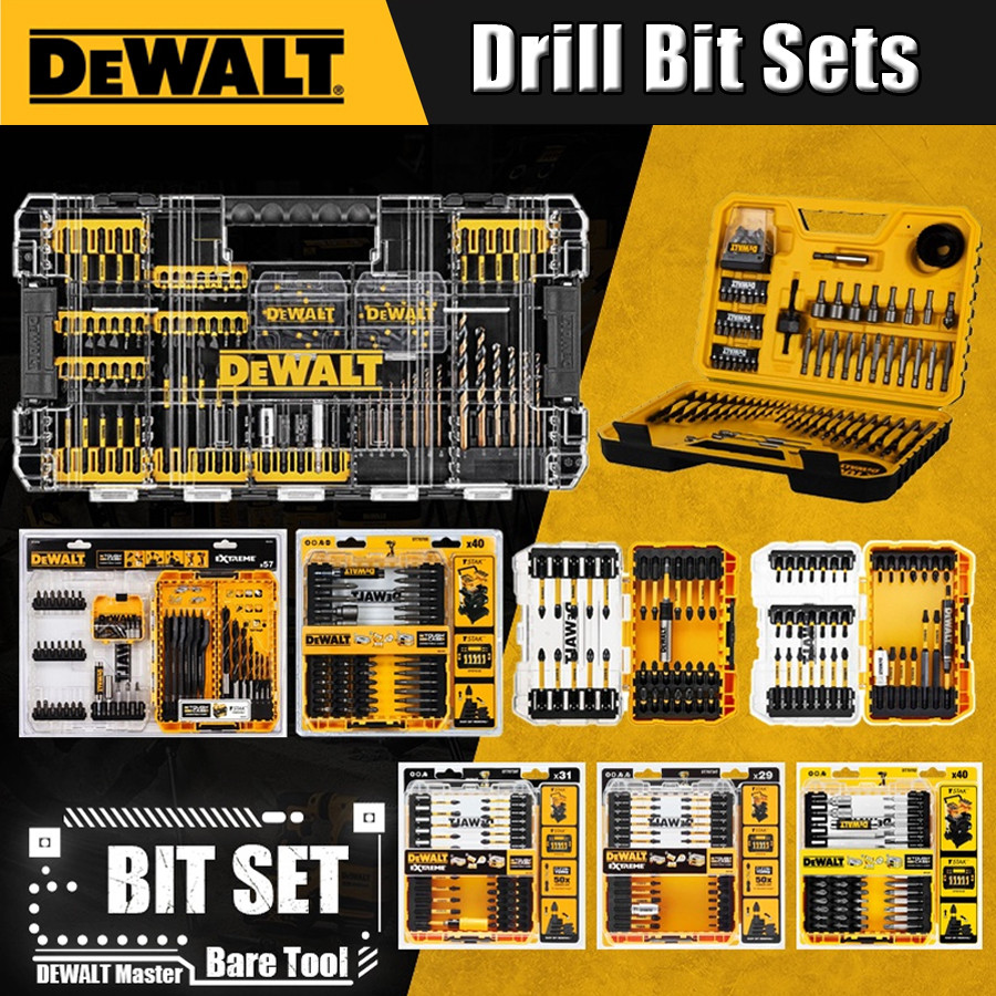 Dewalt Drill Drive Screwdriver Set Drill Set | Shopee Philippines