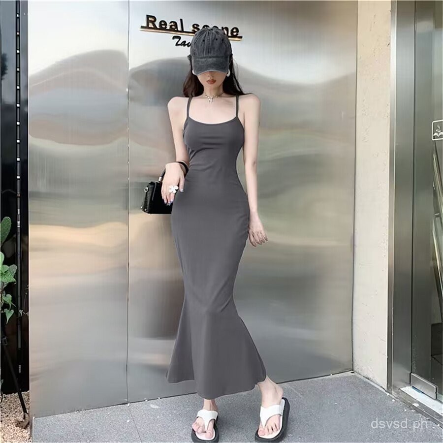 Inner Slimming Women's Slip Dress Petite Base Long Dress Elegant ...