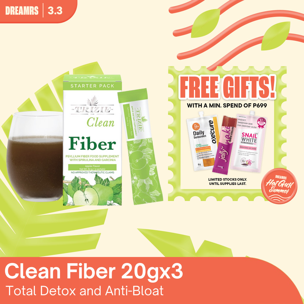 TRIZIE Clean Fiber 3-Day 20gx3 | Shopee Philippines