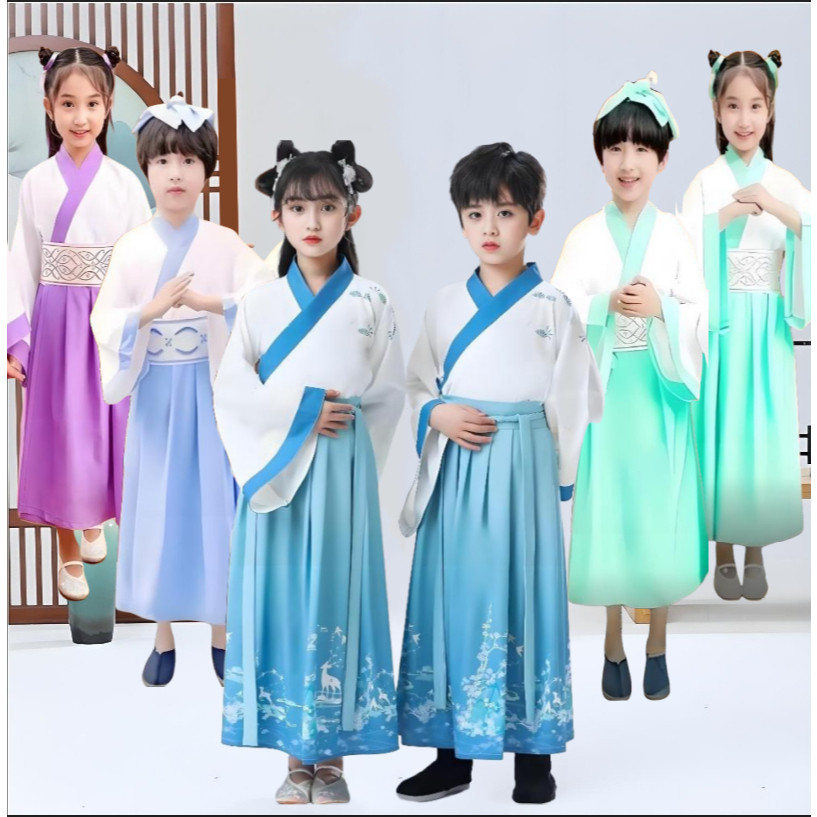 Chinese Costume For Kids Boy Girl United Nation Costume For Kids Hanfu ...
